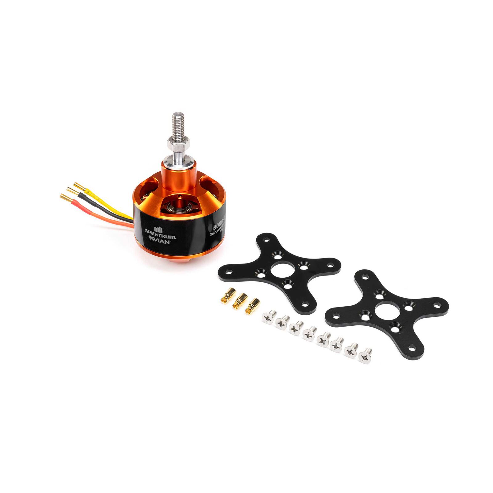 Avian Brushless Outrunner Motor, 8086-200Kv 24-Pole (40cc) | Spektrum