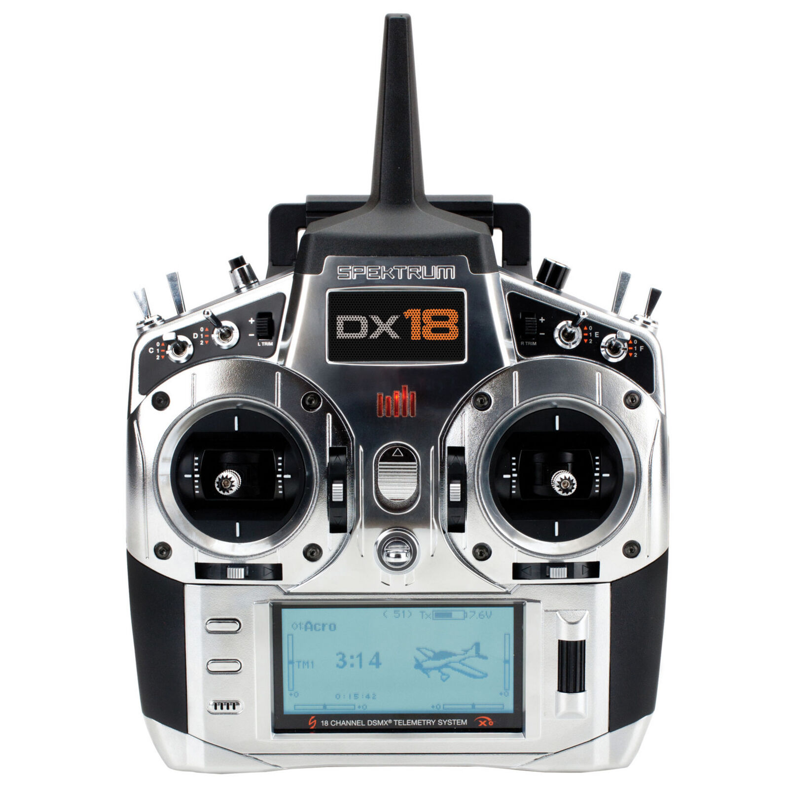DX18 18-Channel DSMX Transmitter Gen 2 with AR9020, Mode 2 | Spektrum