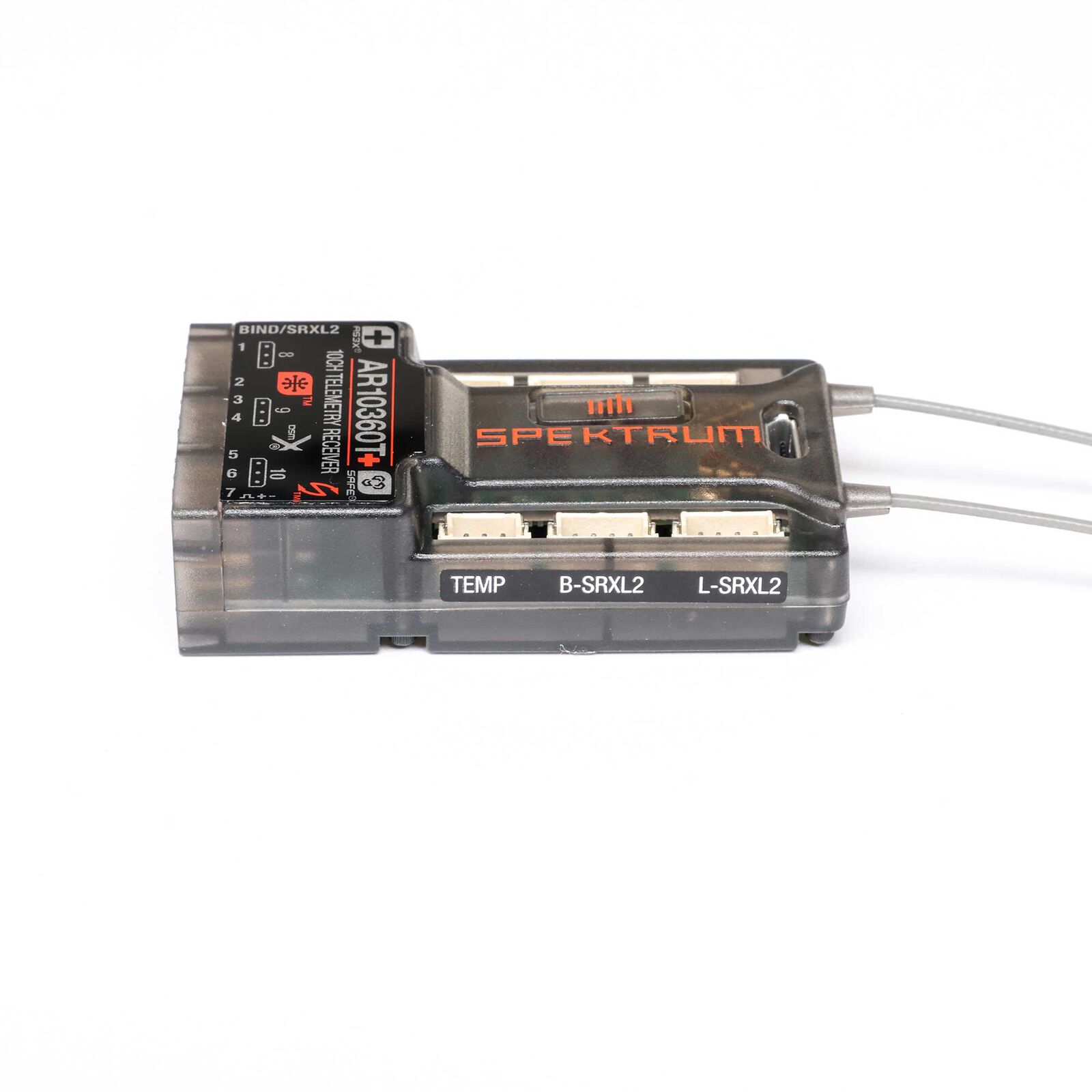 AR10360T+ DSMX 10-Channel AS3X+ & SAFE Telemetry Receiver | Spektrum