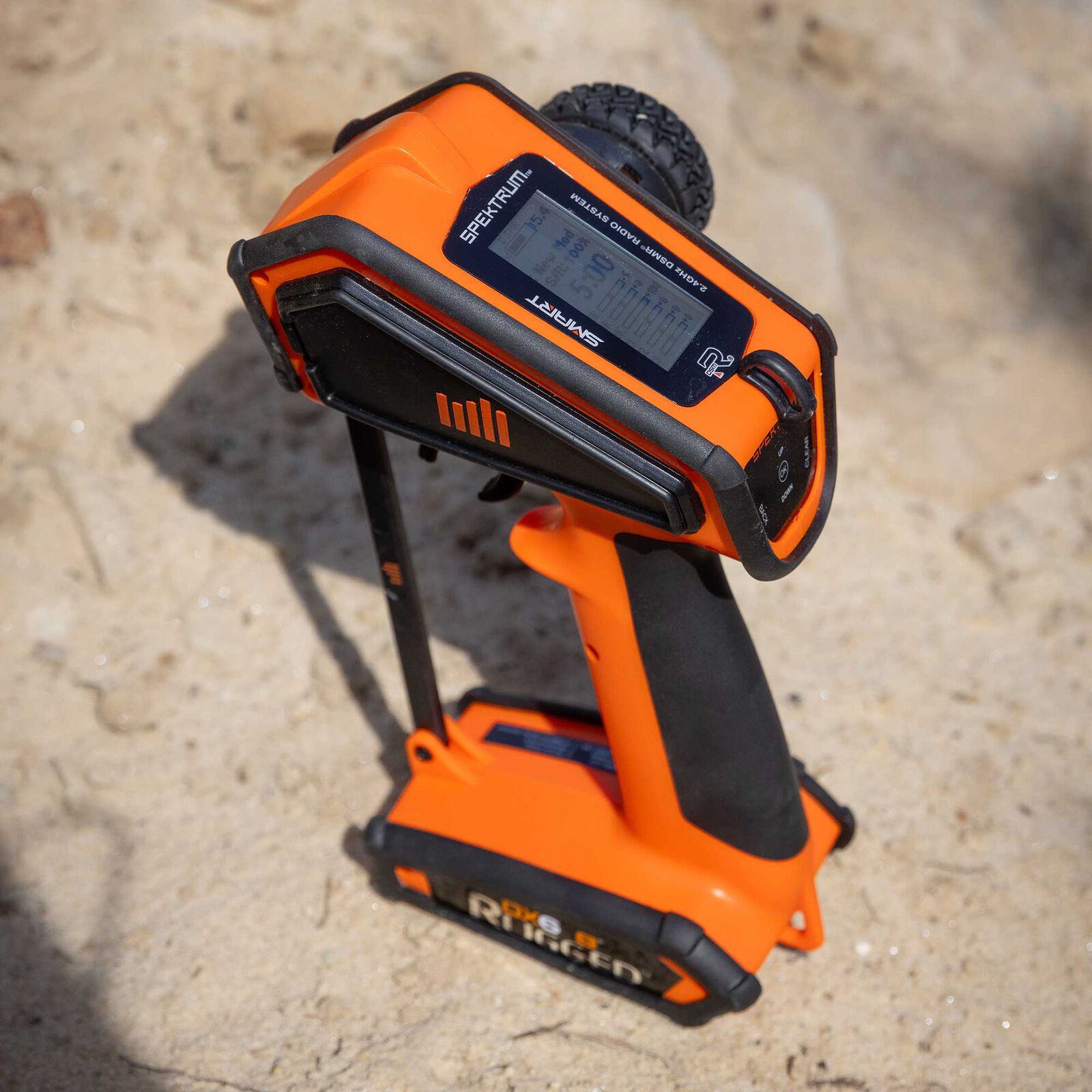 DX6 Rugged 6-Channel DSMR Transmitter Only, Orange | Spektrum