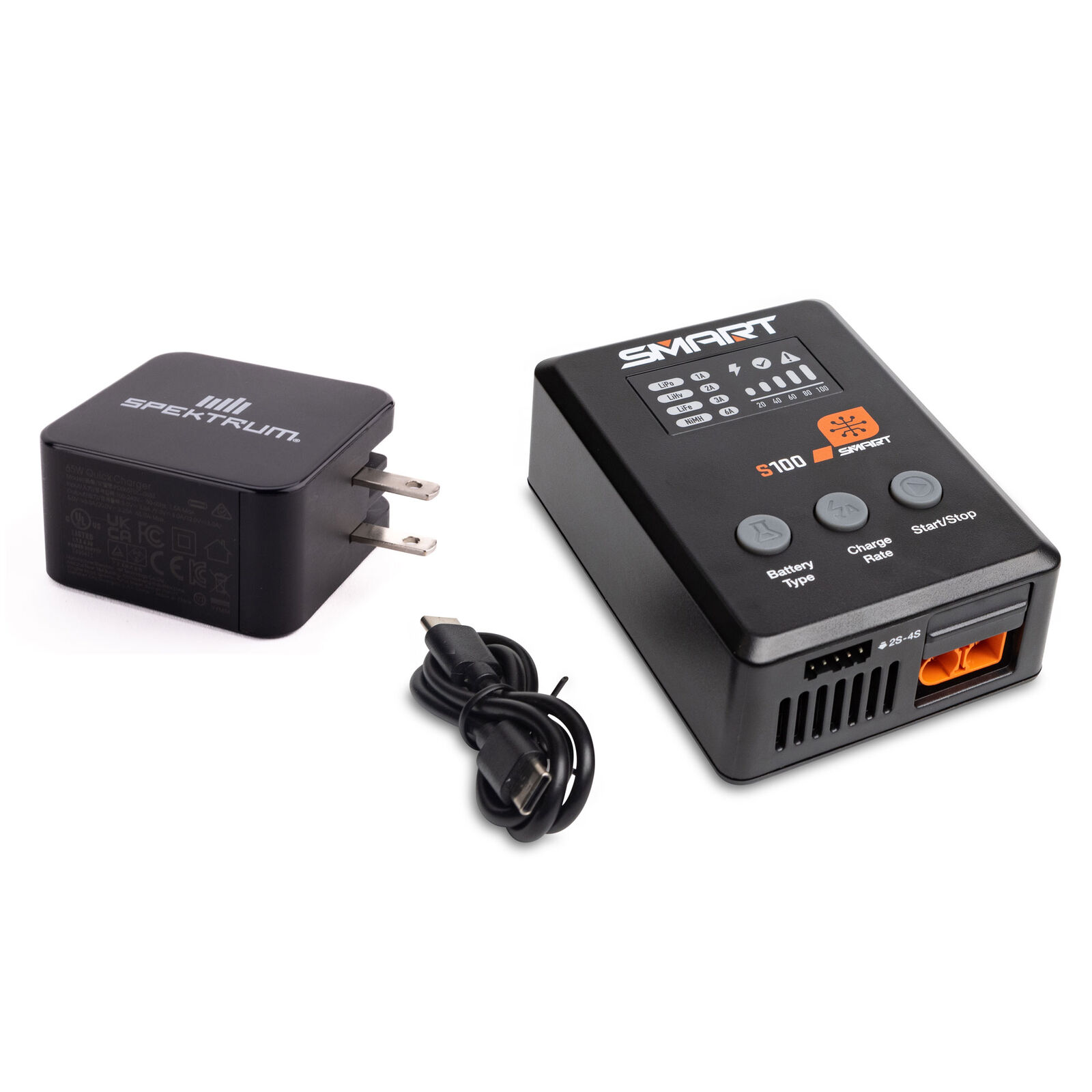 S100 1x100W USB-C Smart Charger, 65W USB-C GaN Power Supply Combo ...