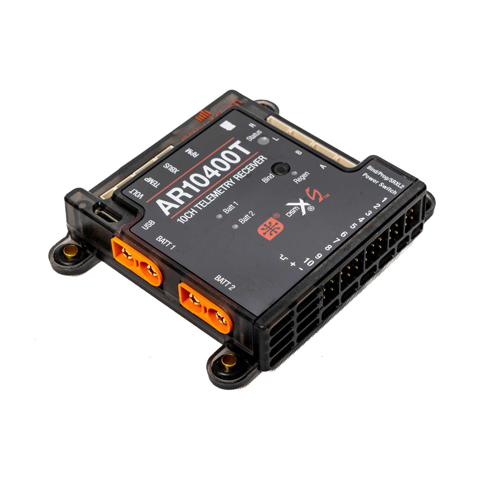 AR10400T 10-Channel PowerSafe Telemetry Receiver | Spektrum