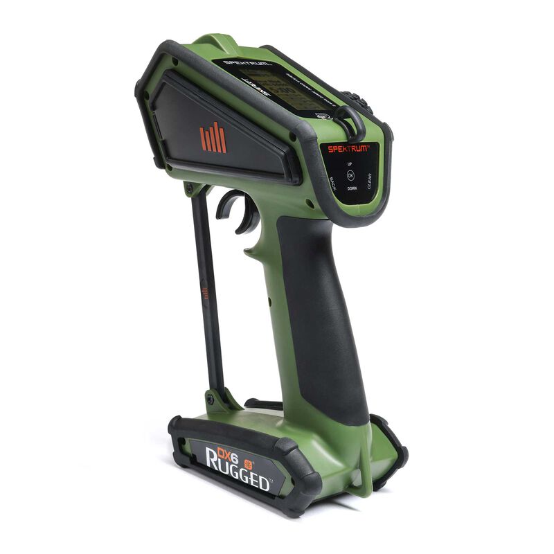 DX6 Rugged 6-Channel DSMR Transmitter Only, Green | Spektrum