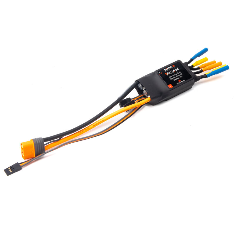 Avian Dual 40-Amp Brushless Smart ESC, 3S - 6S | Spektrum