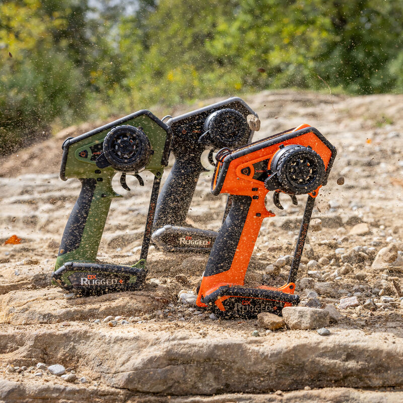 DX Rugged+ 12-Channel DSMR+ Transmitter, Orange | Spektrum