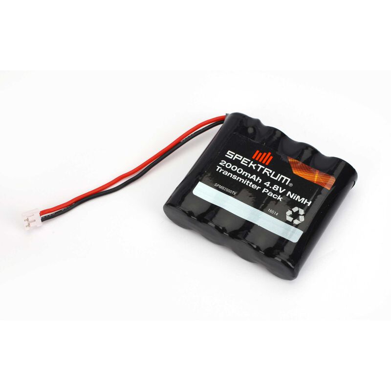 2000mAh 4.8V NiMH Transmitter Battery Pack: DX7s, DX8 | Spektrum