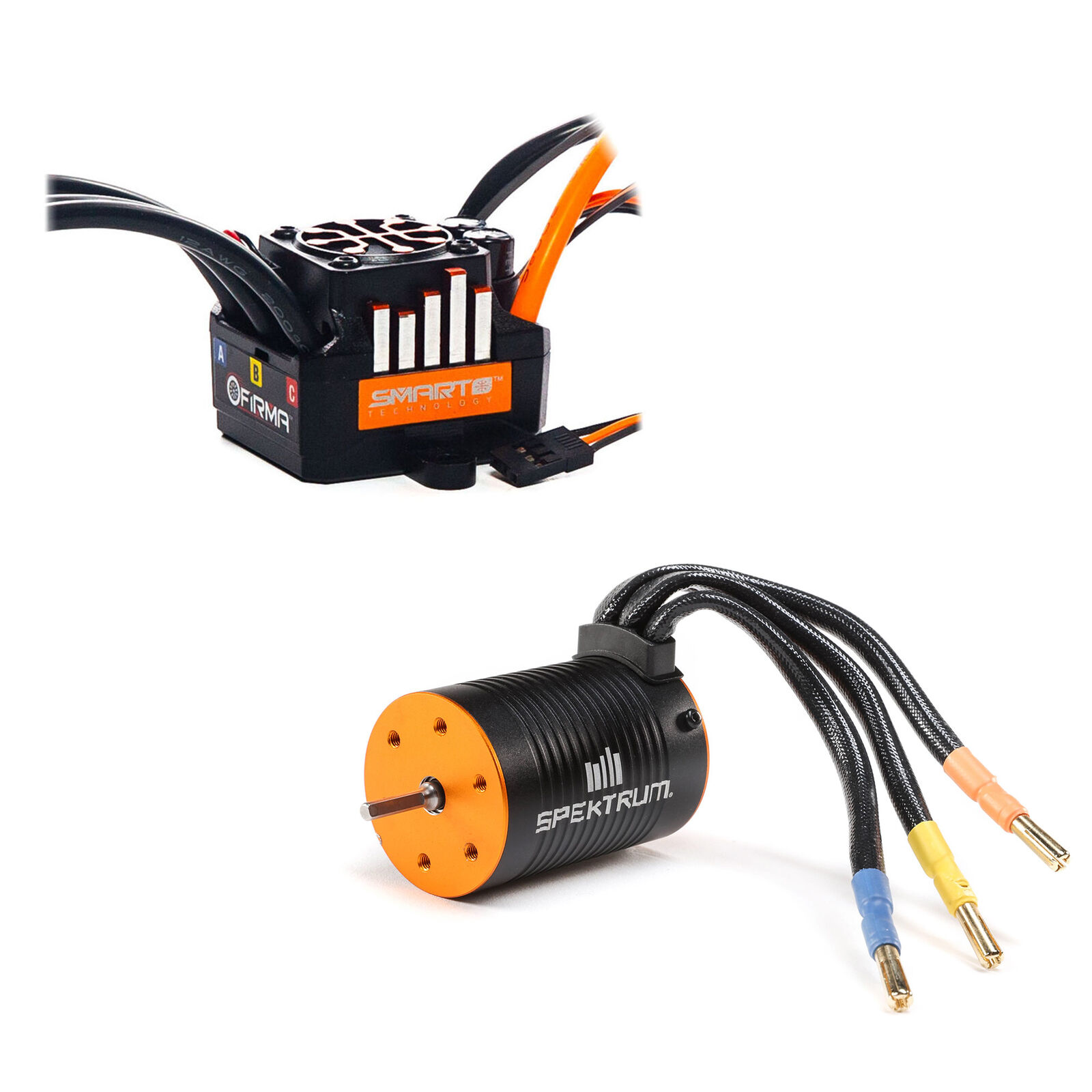 Firma 100A Brushless Smart ESC / 6500Kv Sensorless Motor Combo: No-Prep | Spektrum