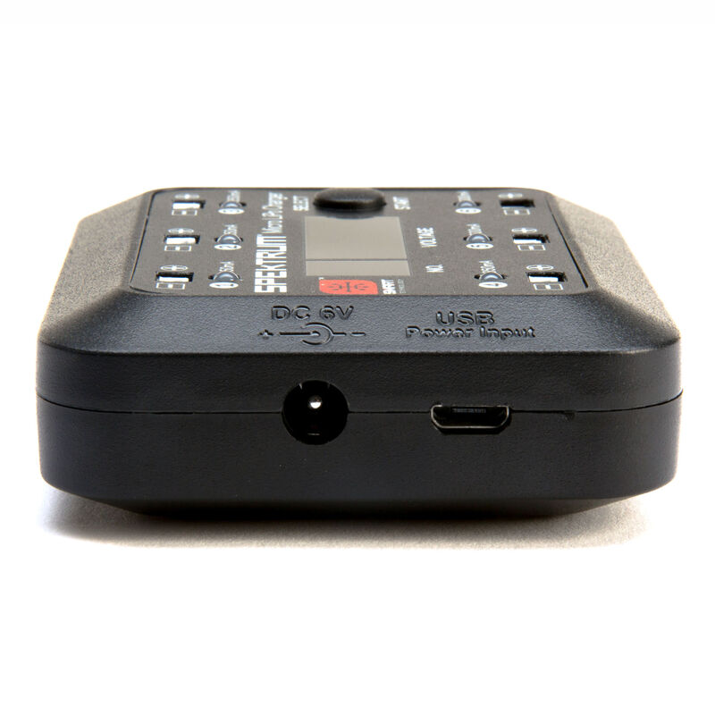 S63 Micro 6-port DC/USB 1S LiPo Charger | Spektrum