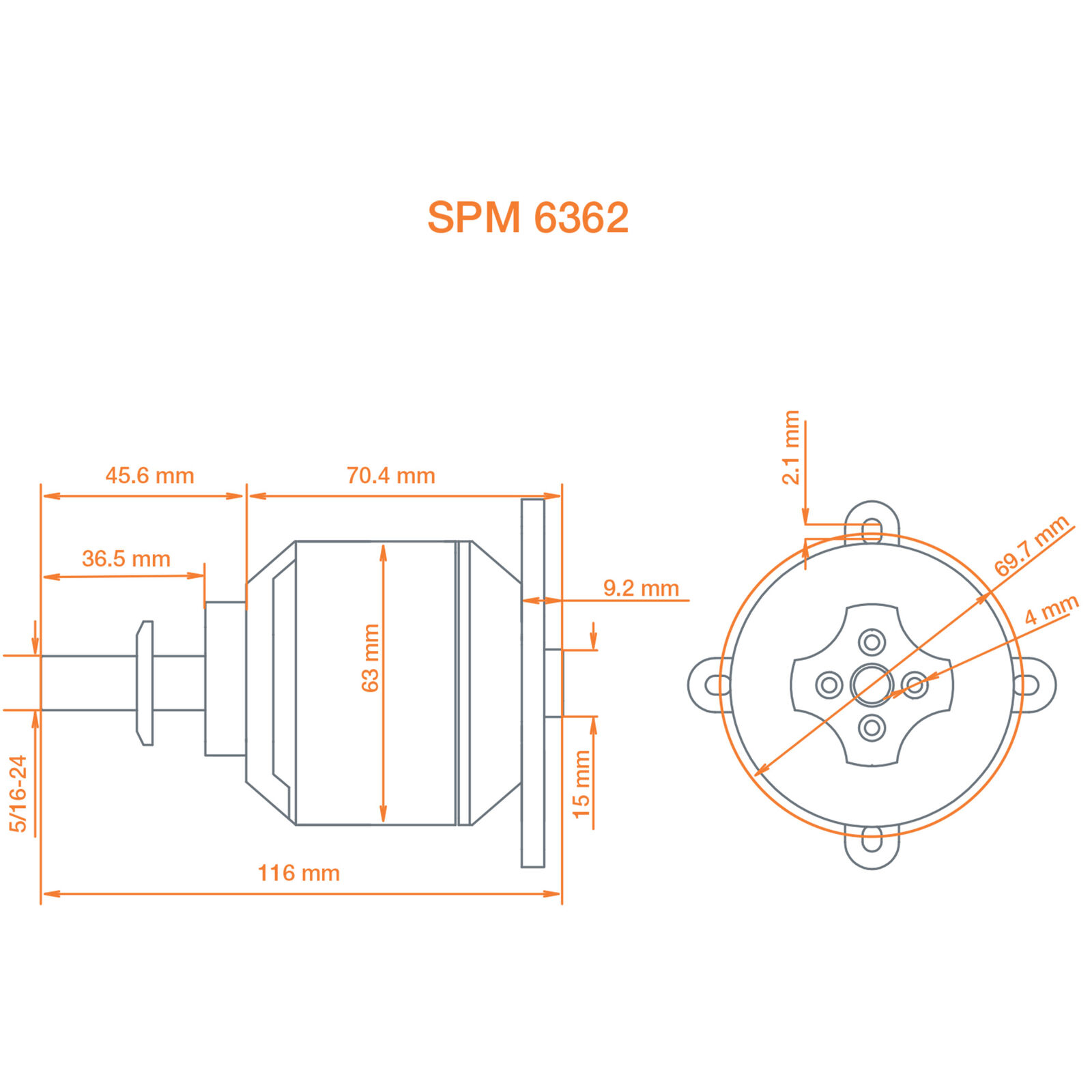 Avian 6362-200Kv Outrunner Brushless Motor | Spektrum