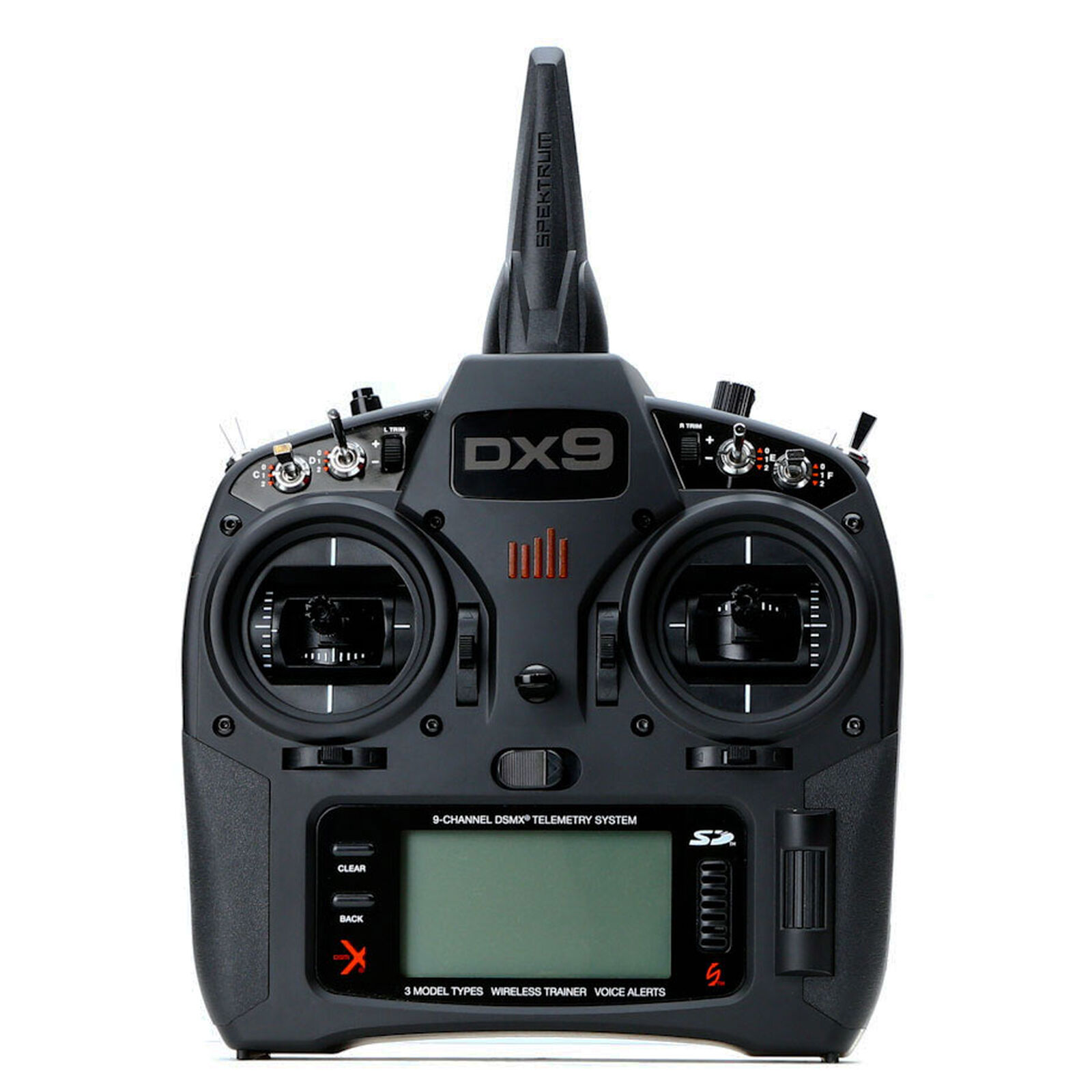 DX9 Black 9-Channel DSMX Transmitter Only | Spektrum